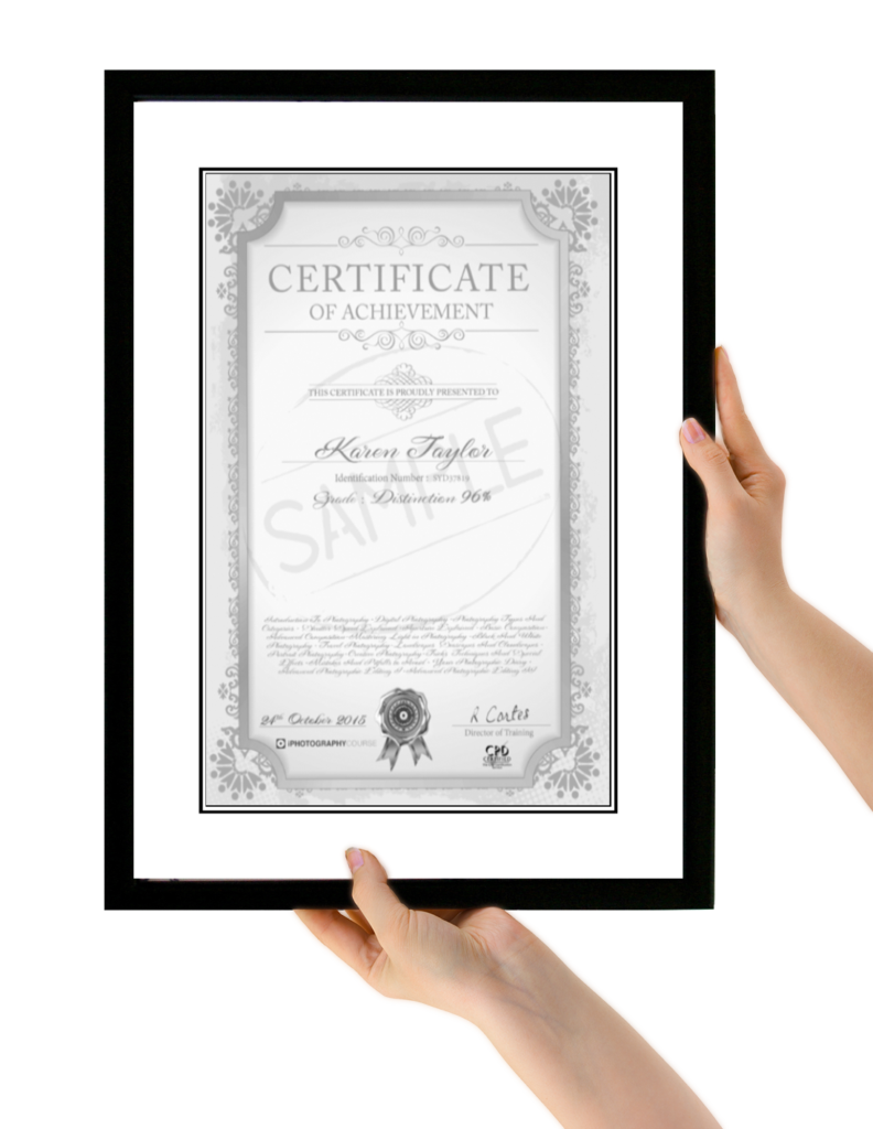 Photography Certificate | Photography Certification from iPhotography™